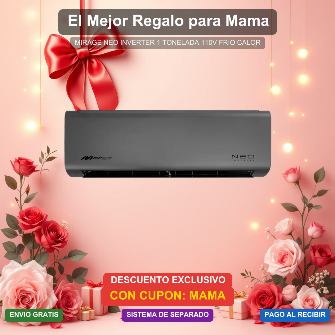 INVERTER V32 2 TONELADA(S) 220V FRIO/CALOR – MIRAGE – Tienda de Climas ...